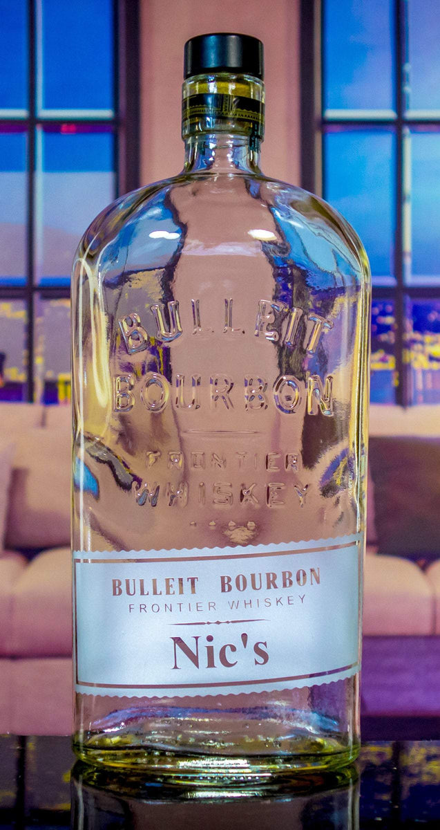 Bulleit Bourbon Frontier Whiskey Custom Engraved & Personalized Bottle ...